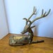 Stag Wall Art / Rusty Metal Garden Decoration / Stag Gift / Metal Deer ...