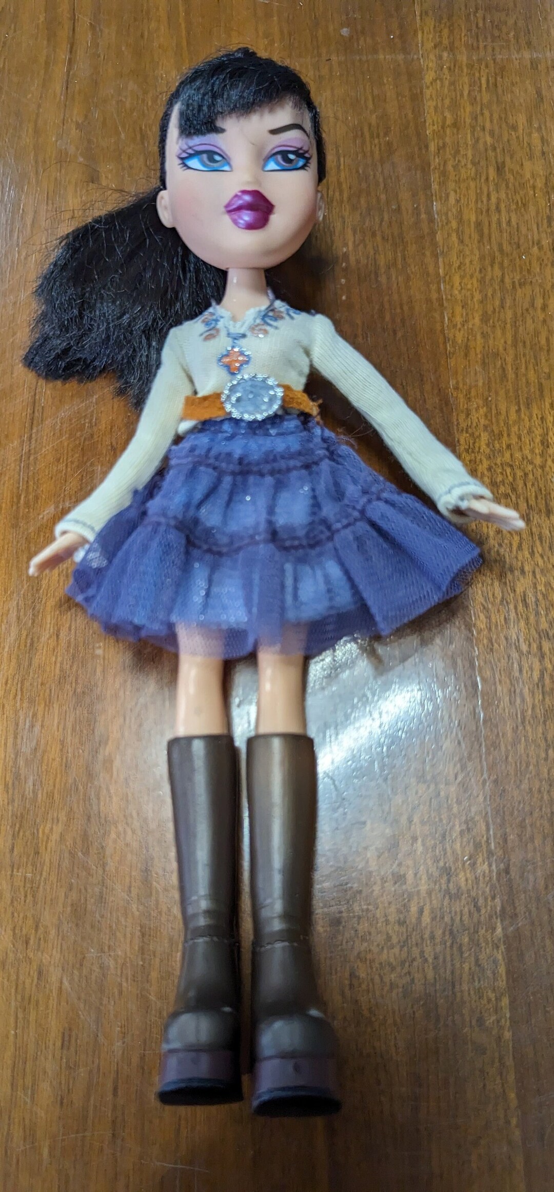Bratz Strut It Doll, Jade. 2001, Decked Out in Her Knee Boots, Denim ...
