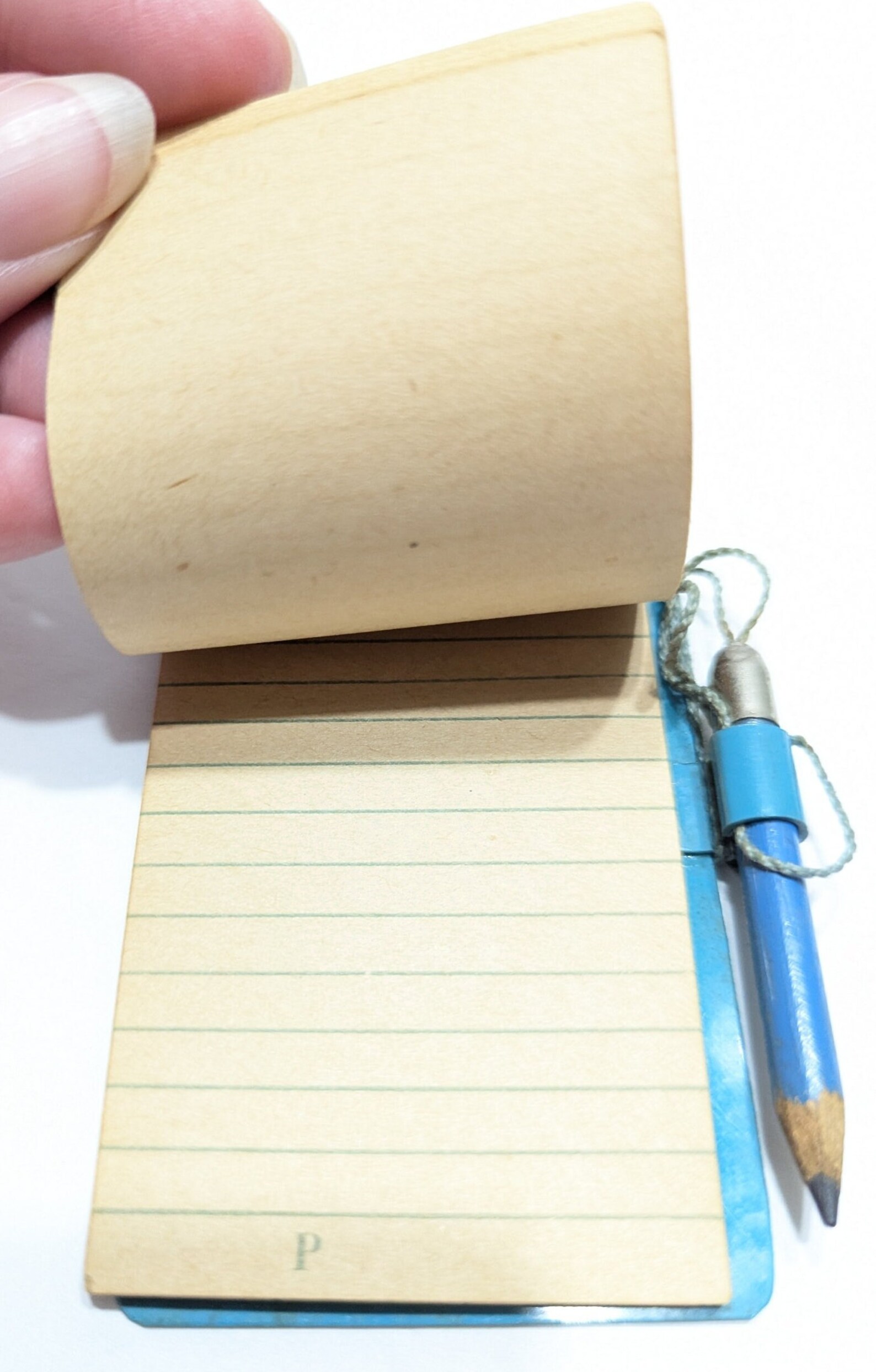 Vintage 20s Memorandum Pocket Sized Notebook With Attached Pencil ...