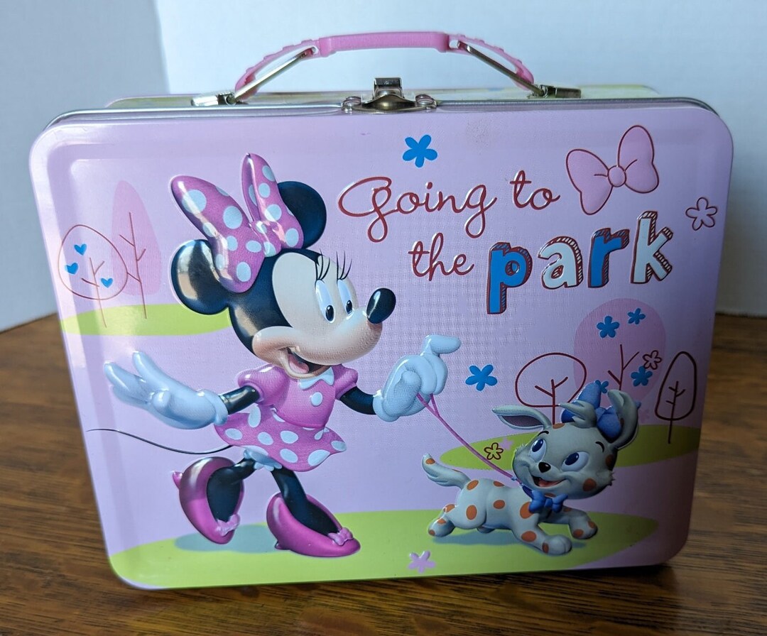 Disney the Tin Box Co Minnie Mouse Carry All With Figure and ...