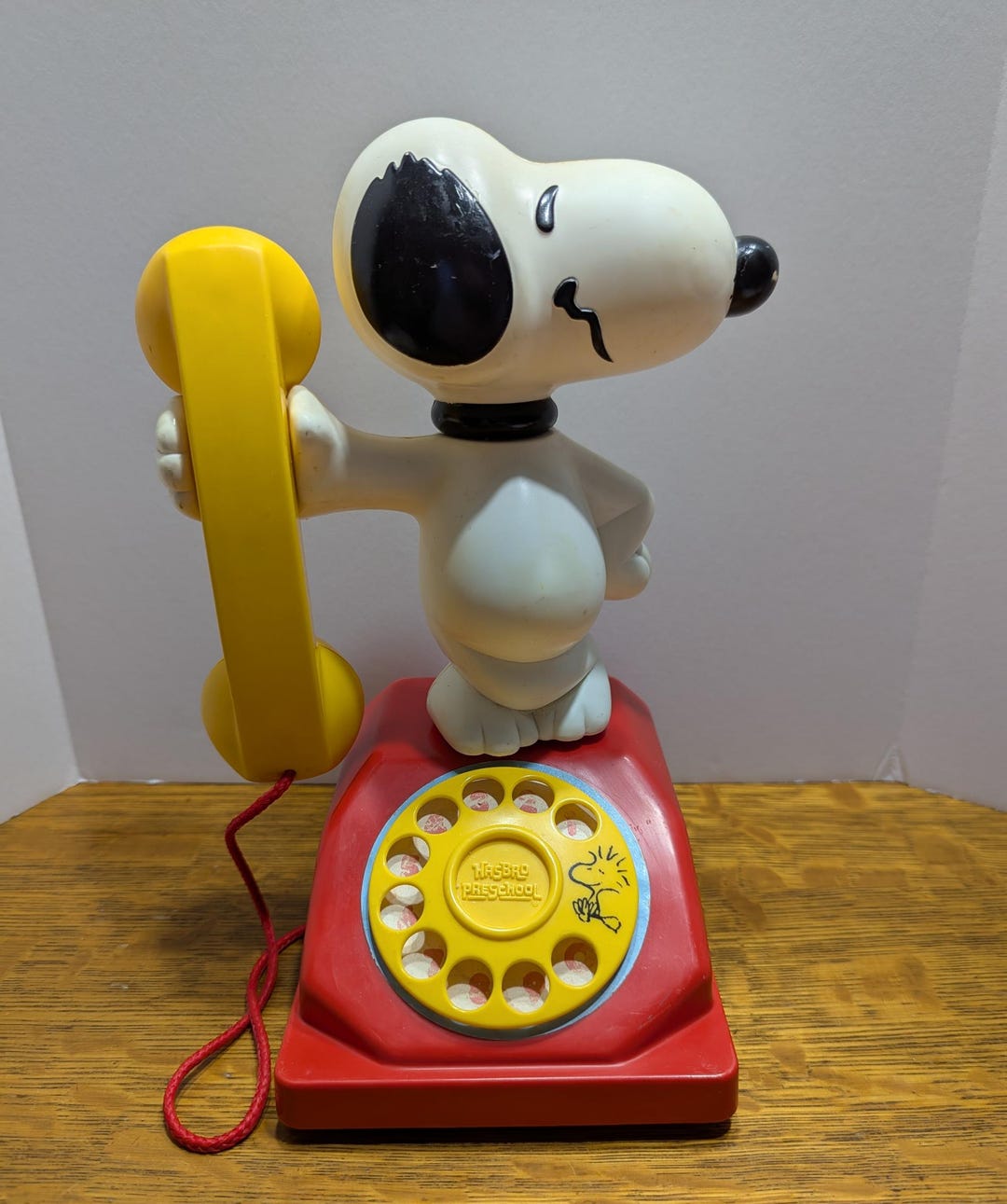 Vintage Peanuts Gang Snoopy Toy Dial Phone. Hasbro Romper Room. Turn ...
