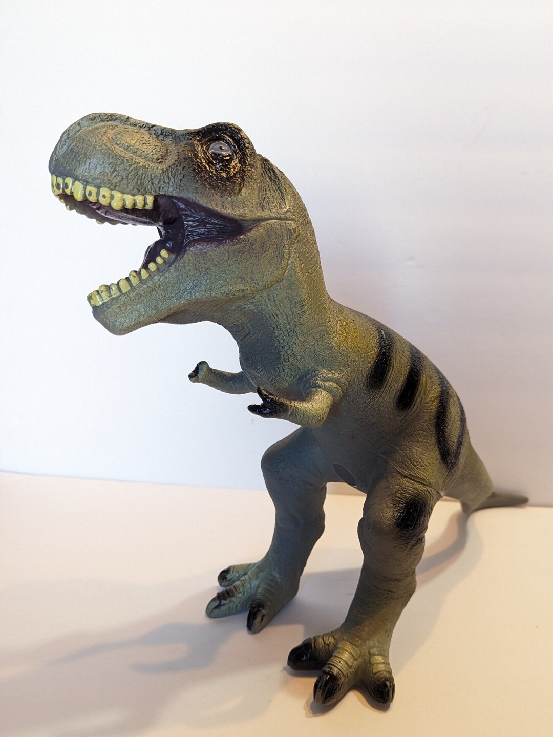 Vintage Toys-r-us Soft Rubber T-rex Dinosaur. 12 Tall X 17 1/2 Long - Etsy