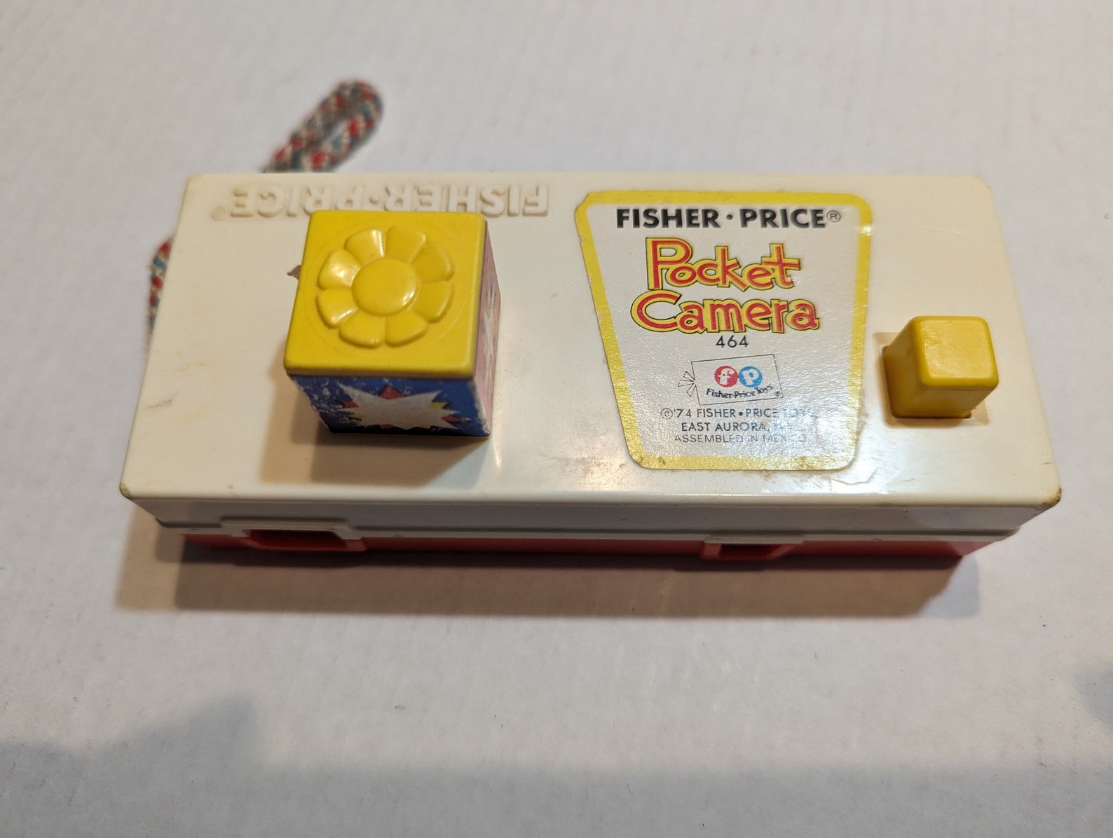 Vintage Fischer Price Pocket Camera. Two Views on Back, One for ...