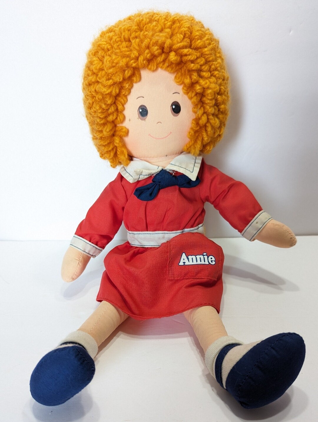 Vintage Knickerbocker Annie Rag Doll, 15" Tall. Missing Sandy the Dog ...