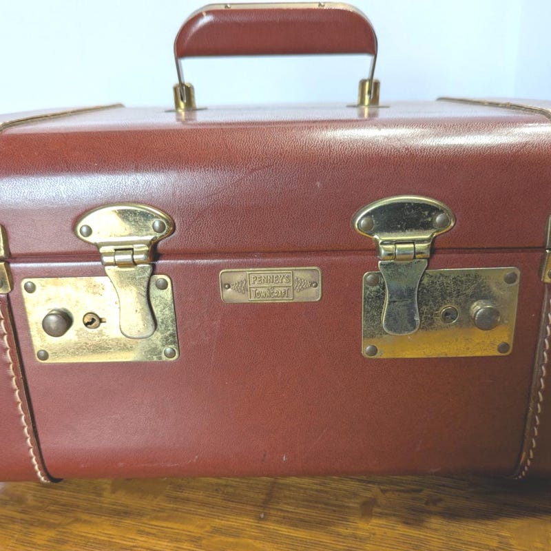 Leather Train Case - Etsy