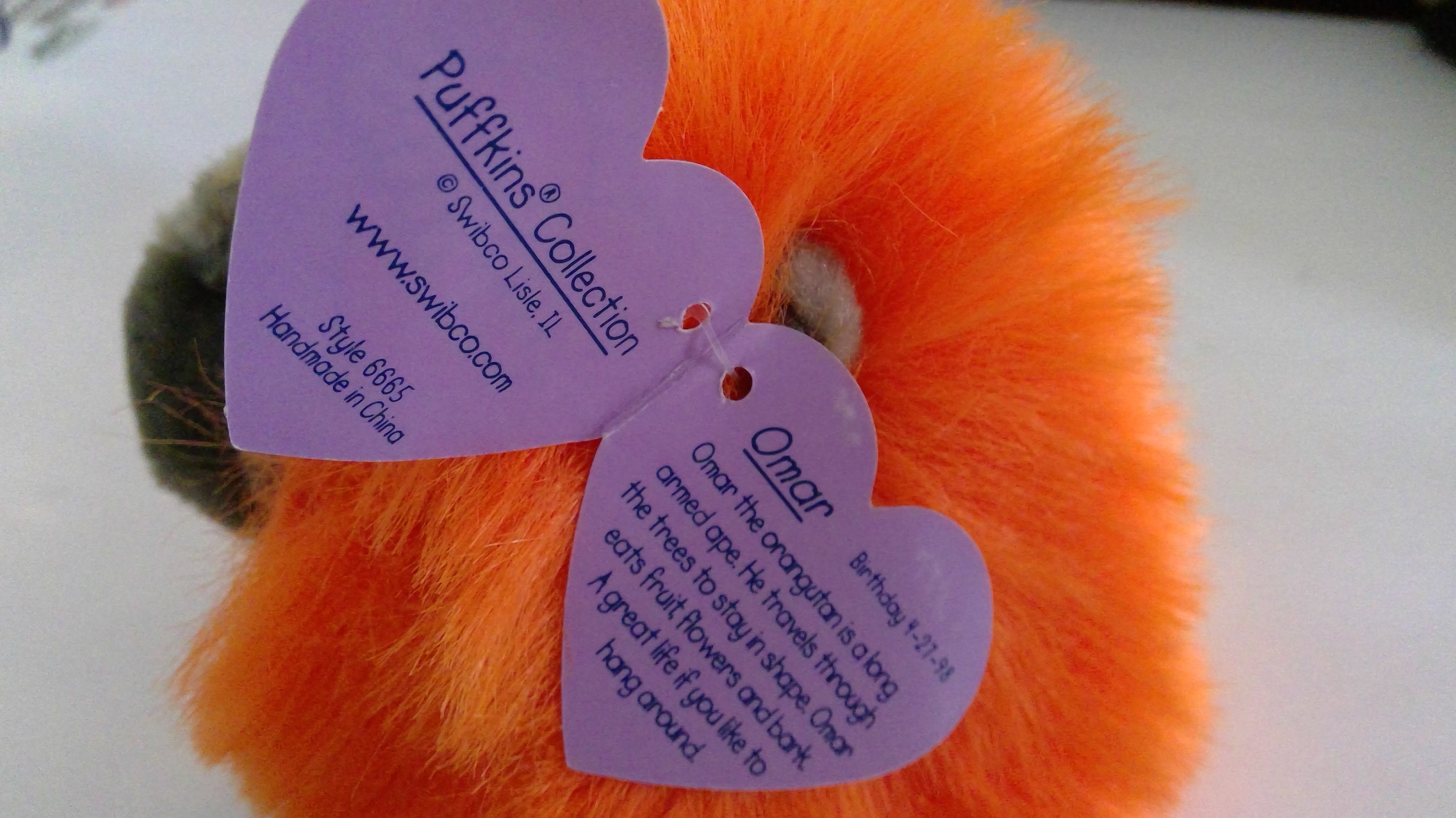 Vintage Puffkin Omar the Orangutan Circa 1994 - Etsy