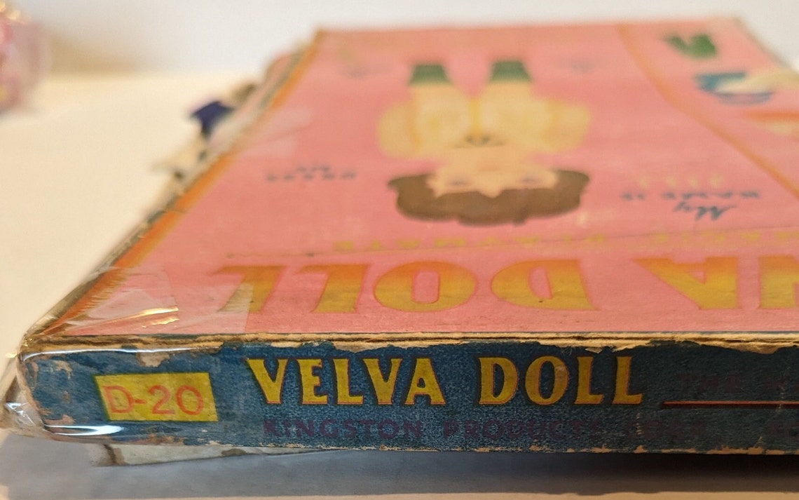 Vintage Velva Doll, Velvet Jill Doll With Felt Clothes and Accessories ...