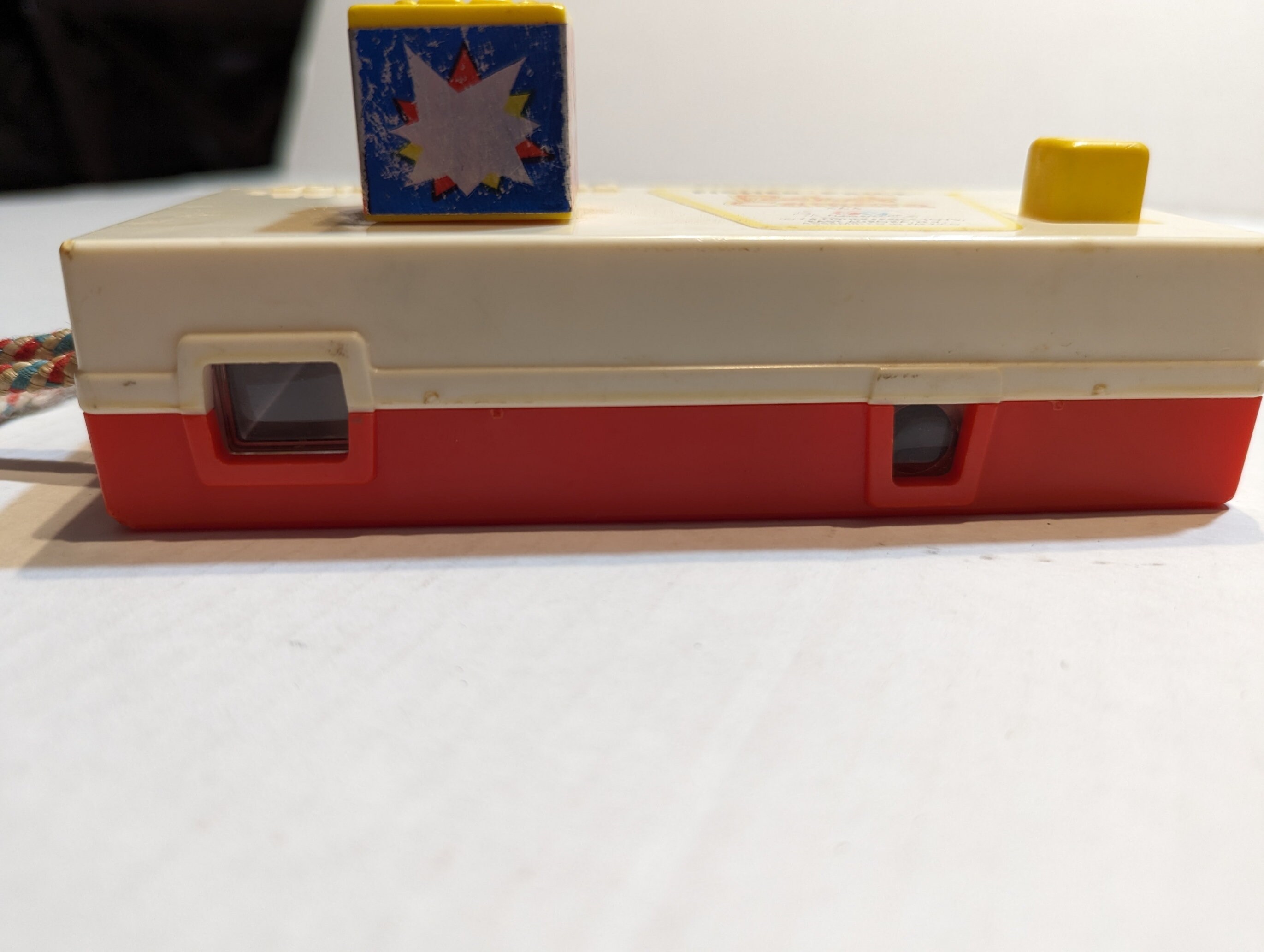 Vintage Fischer Price Pocket Camera. Two Views on Back, One for ...