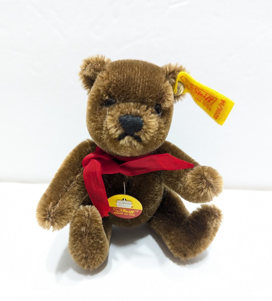 Vintage Original Steiff 5" Miniature Chocolate Brown Jointed Bear. Made ...