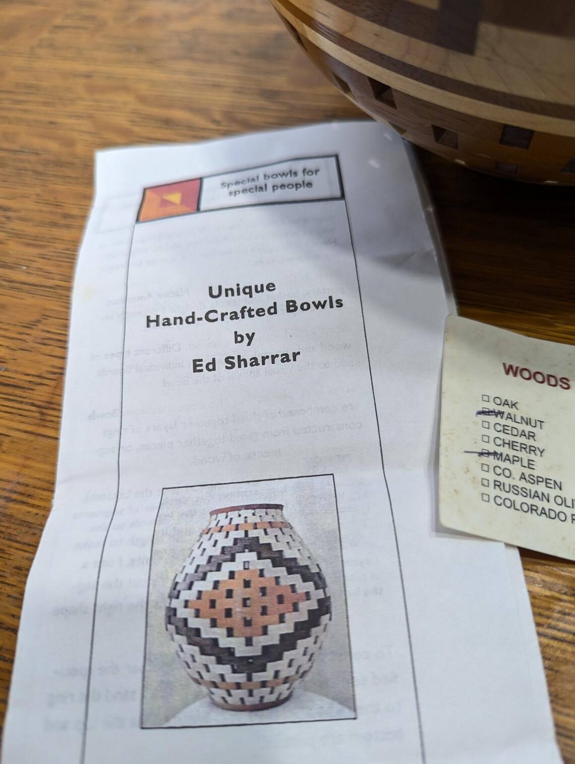 Handmade Segmented Wooden Bowl by Ed Sharrar. Made With Beautiful ...