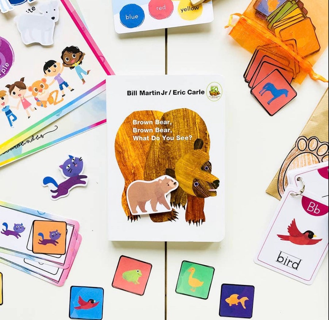 Preschool Books-based Learning Kit- Brown Bear Brown Bear - Etsy