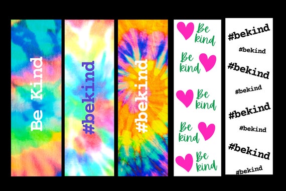 Be Kind bekind Tie Dye DIGITAL DOWNLOAD PNG File Inkjoy - Etsy