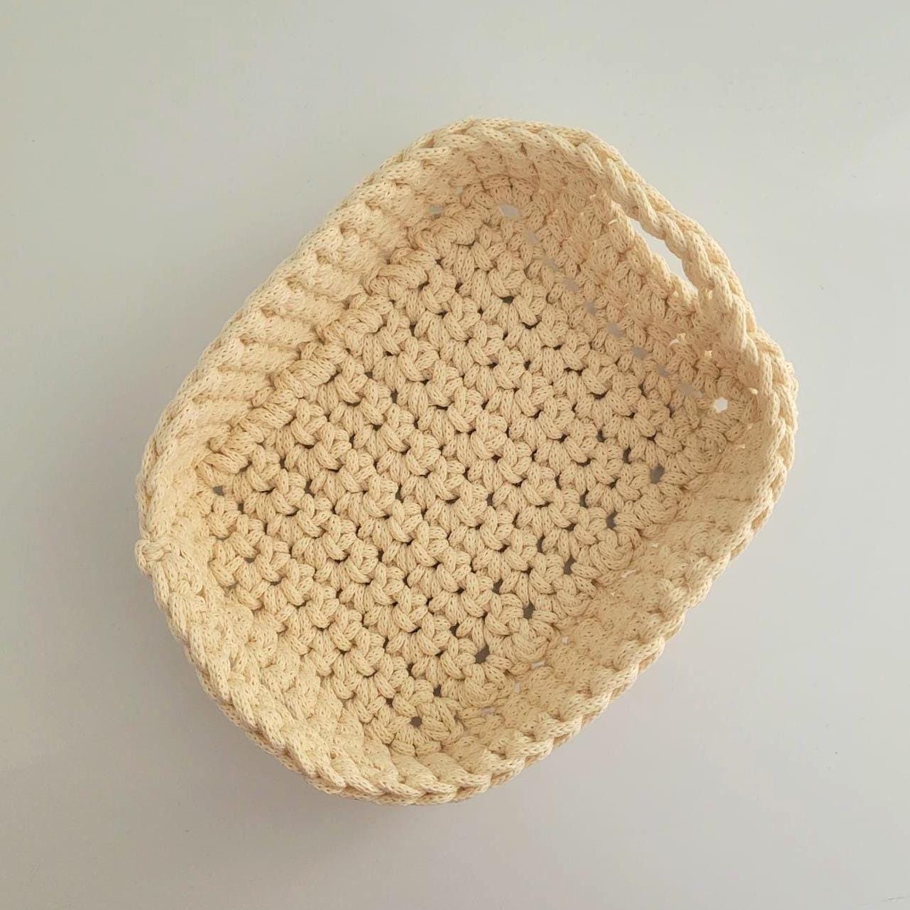 Basket Tray Crochet Pattern Simple Beginner Easy Gift Idea Tutorial ...