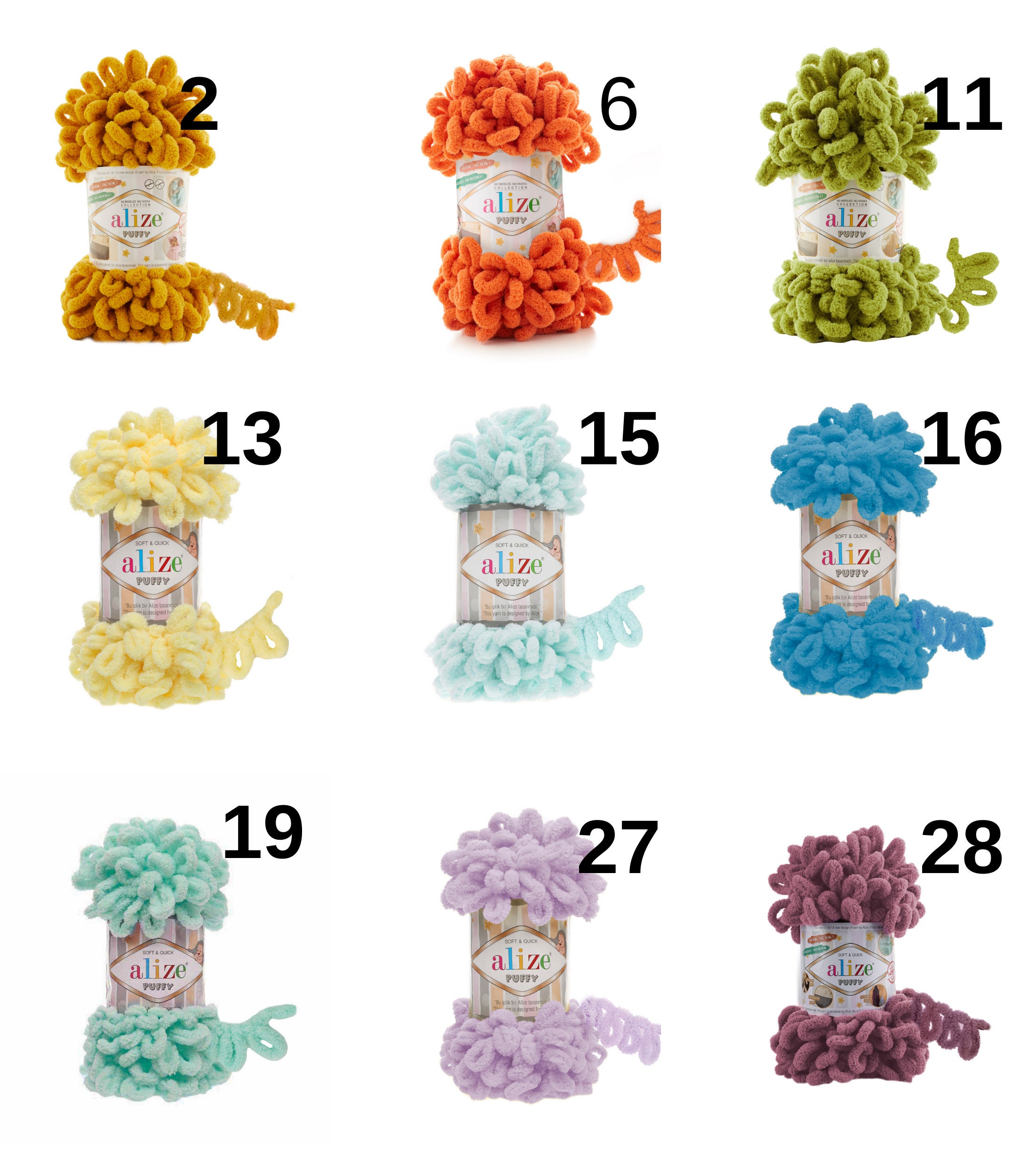 Alize Puffy Blanket Yarn Alize Yarn Alize Loop Yarn - Etsy