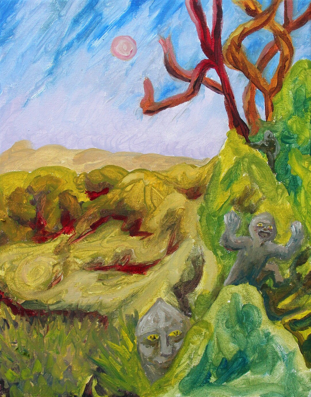 Original Oil Painting - "vision Hooligans" - 11 X 14 on Stretched ...