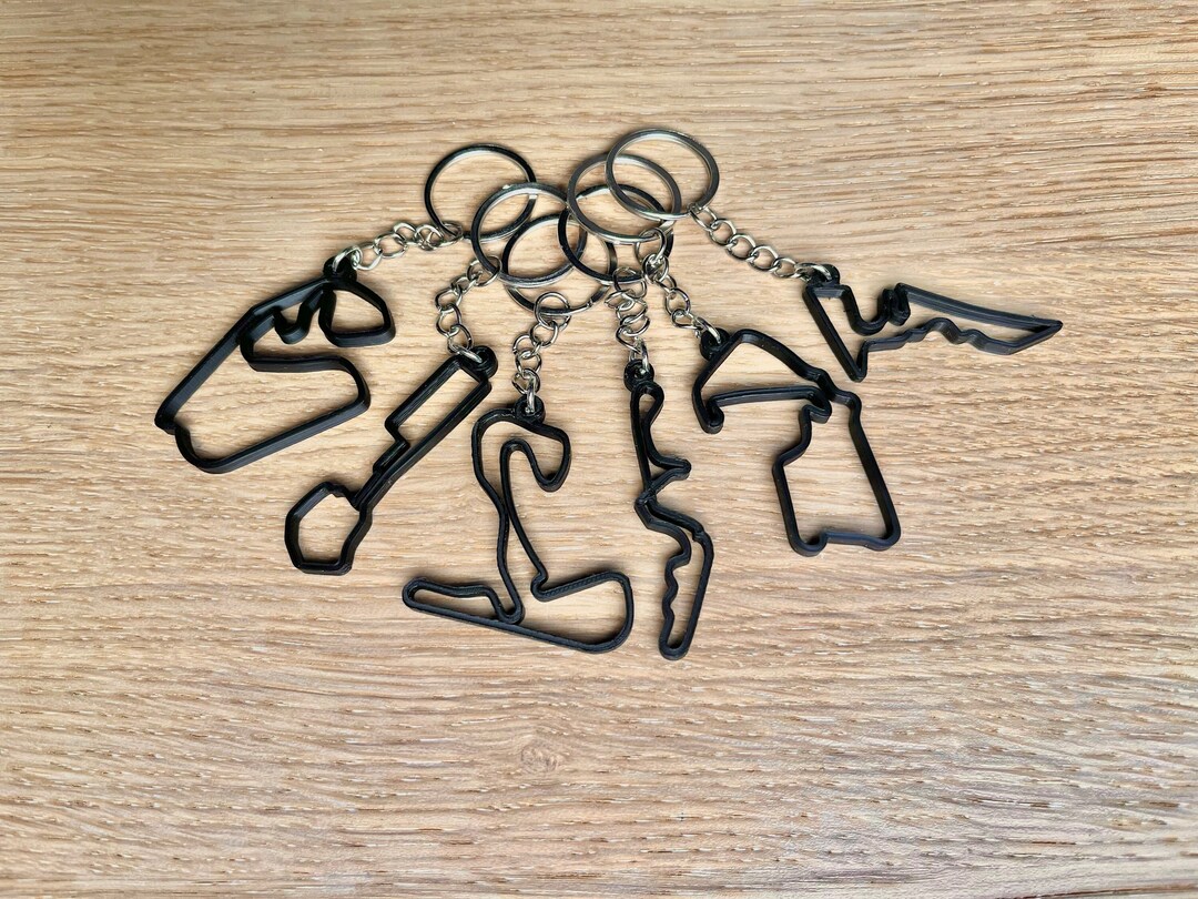 3D Printed Formula 1 Race Track Keychains Made With Recycled PLA ...