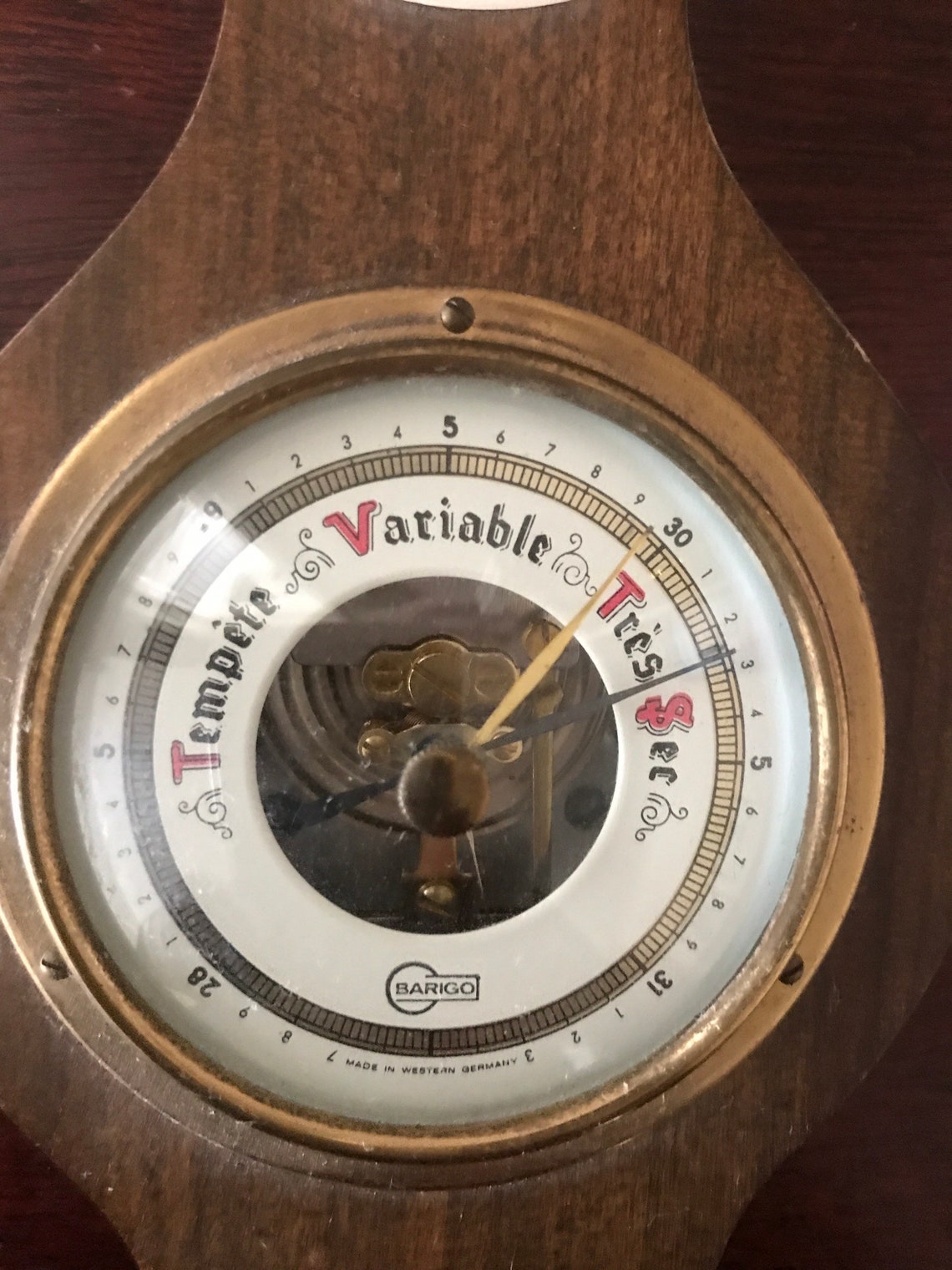 Vintage Barigo Barometer - Etsy