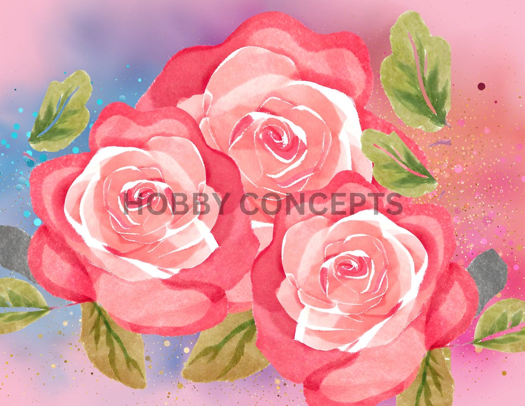 Pink Roses, Color Splash, Journal Pages, Scrapbooking Pages, Background ...