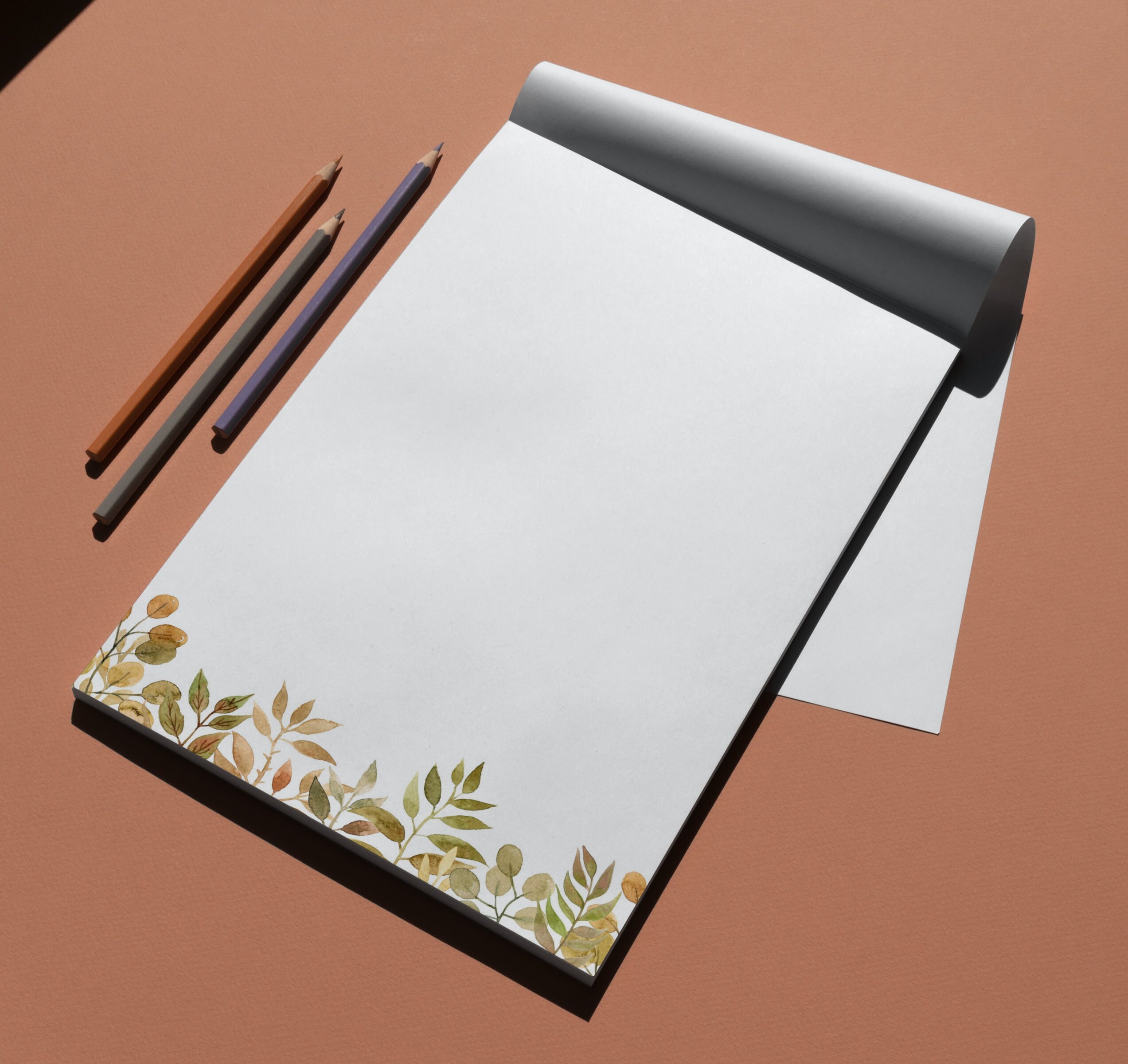 Printable Stationery A4 Writing Paper Leaves Digital - Etsy