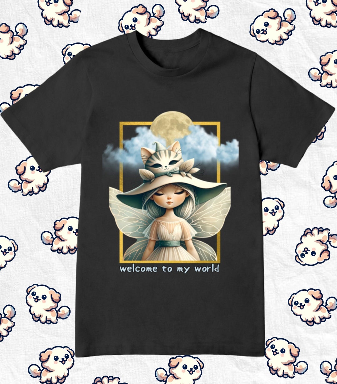 Enchanting White Fairy T-shirt Magical Whimsical Women's Tee Perfect ...