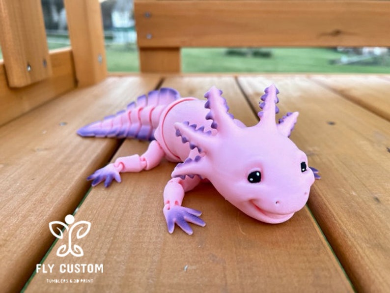 Smiling Axolotl 3D Printed Articulated Fidget Toy - Etsy
