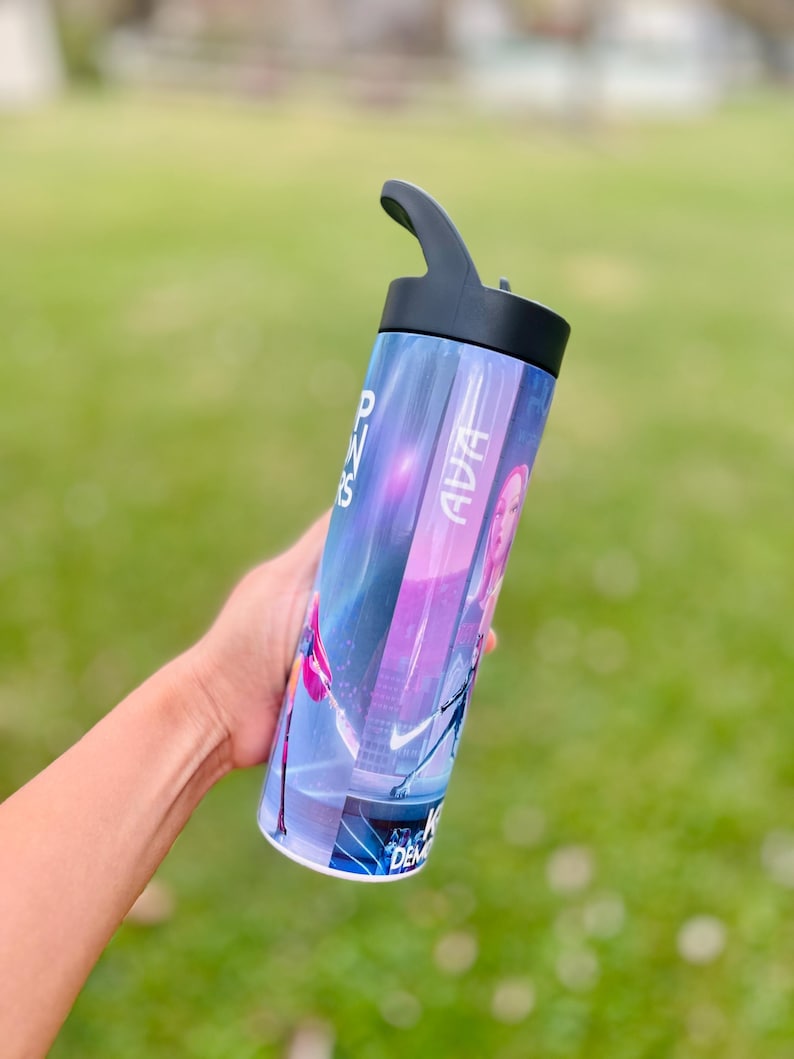 Personalized K-pop Demon Hunters Water Bottle, Stainless Steel, Back to ...
