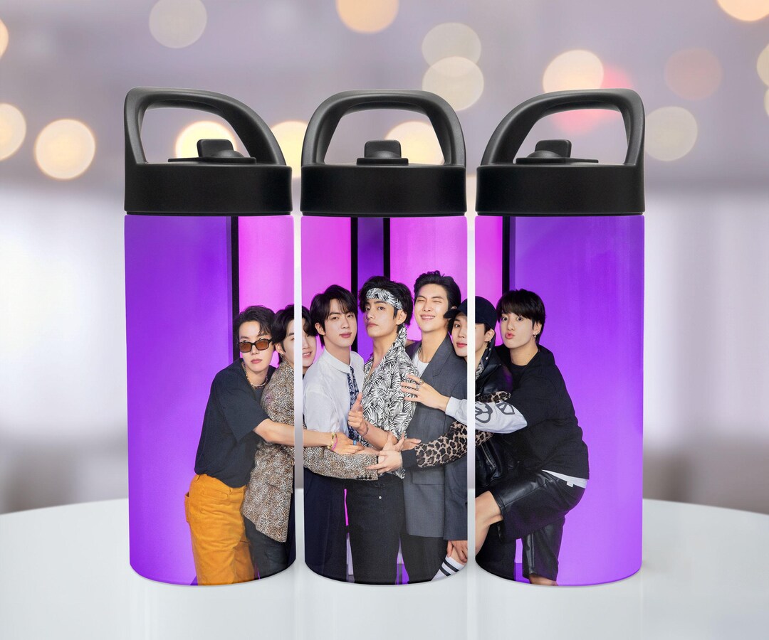 BTS Water Bottles 16oz, 20oz. KPOP - Etsy