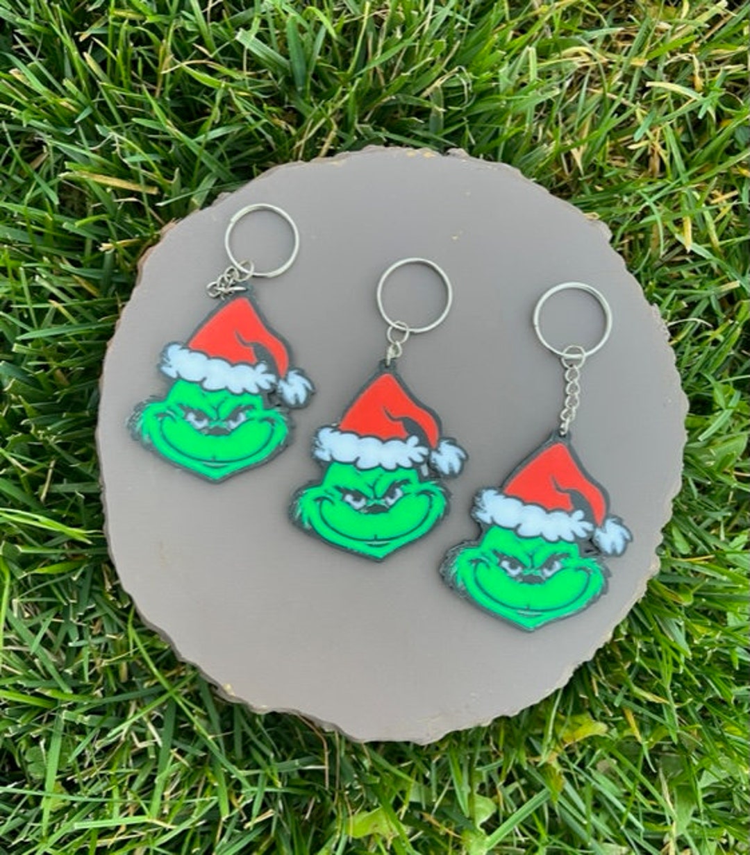Grinch Keychain 3D Printing Christmas Gift - Etsy