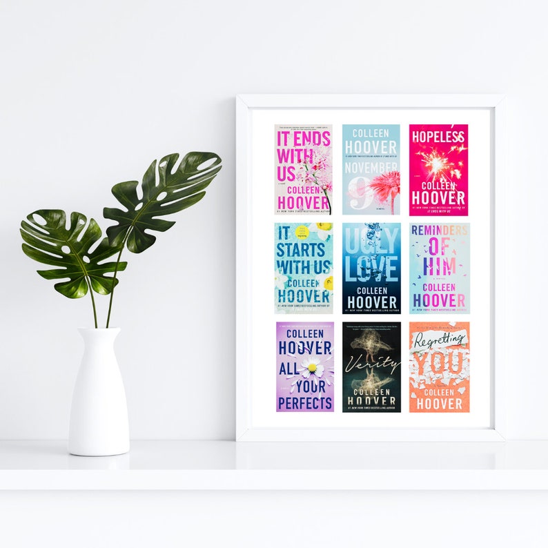Bright Retro Colleen Hoover Book Cover Poster - Etsy