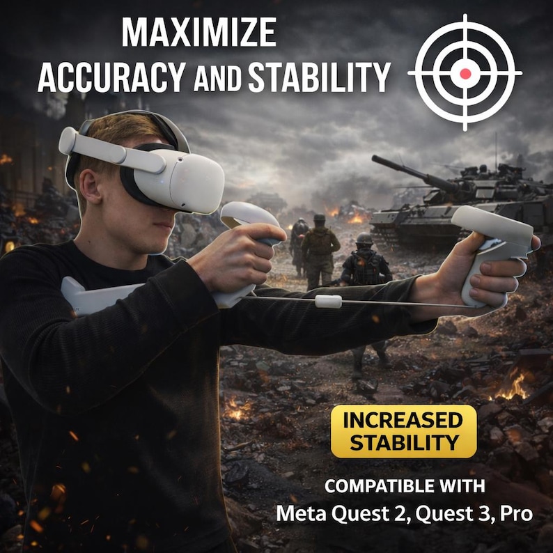 Istock VR Gunstock for Meta Quest 2, Quest 3, and Quest 3s - Pro Grade ...