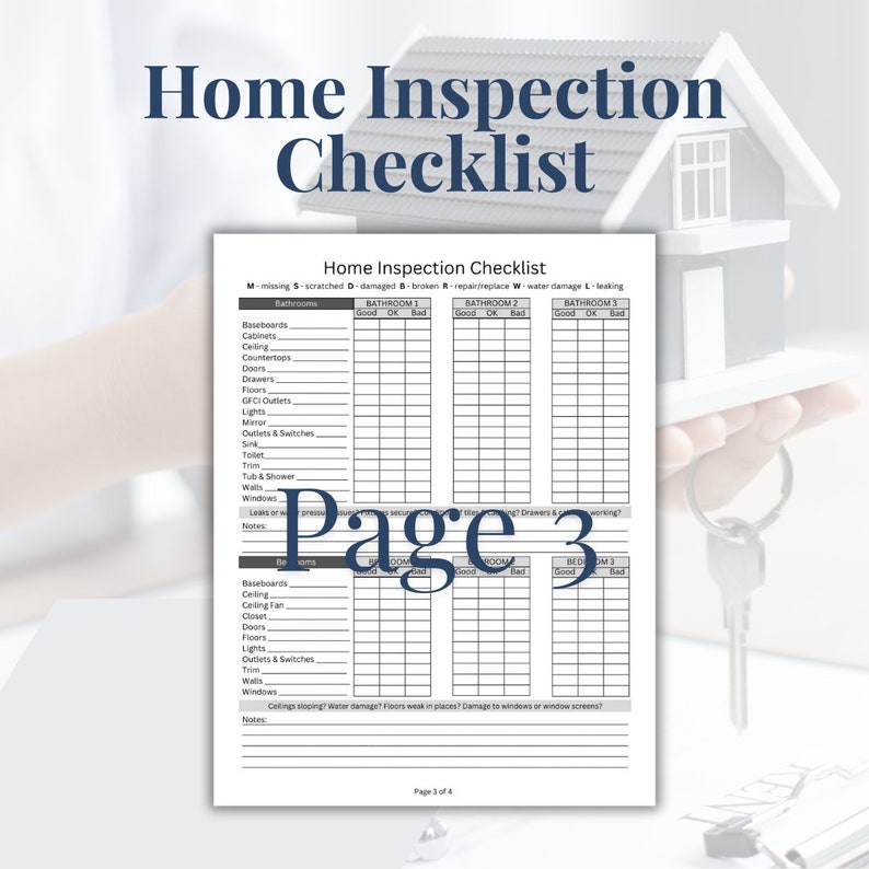 Home Inspection Checklist, Real Estate Agents, Investors (digital ...