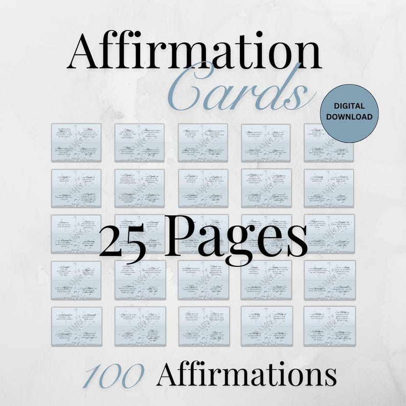 Affirmation Cards, Motivational Cards, Positivity Cards, Inspirational ...