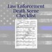 Law Enforcement Death Scene Checklist, Digital Download, Printable ...