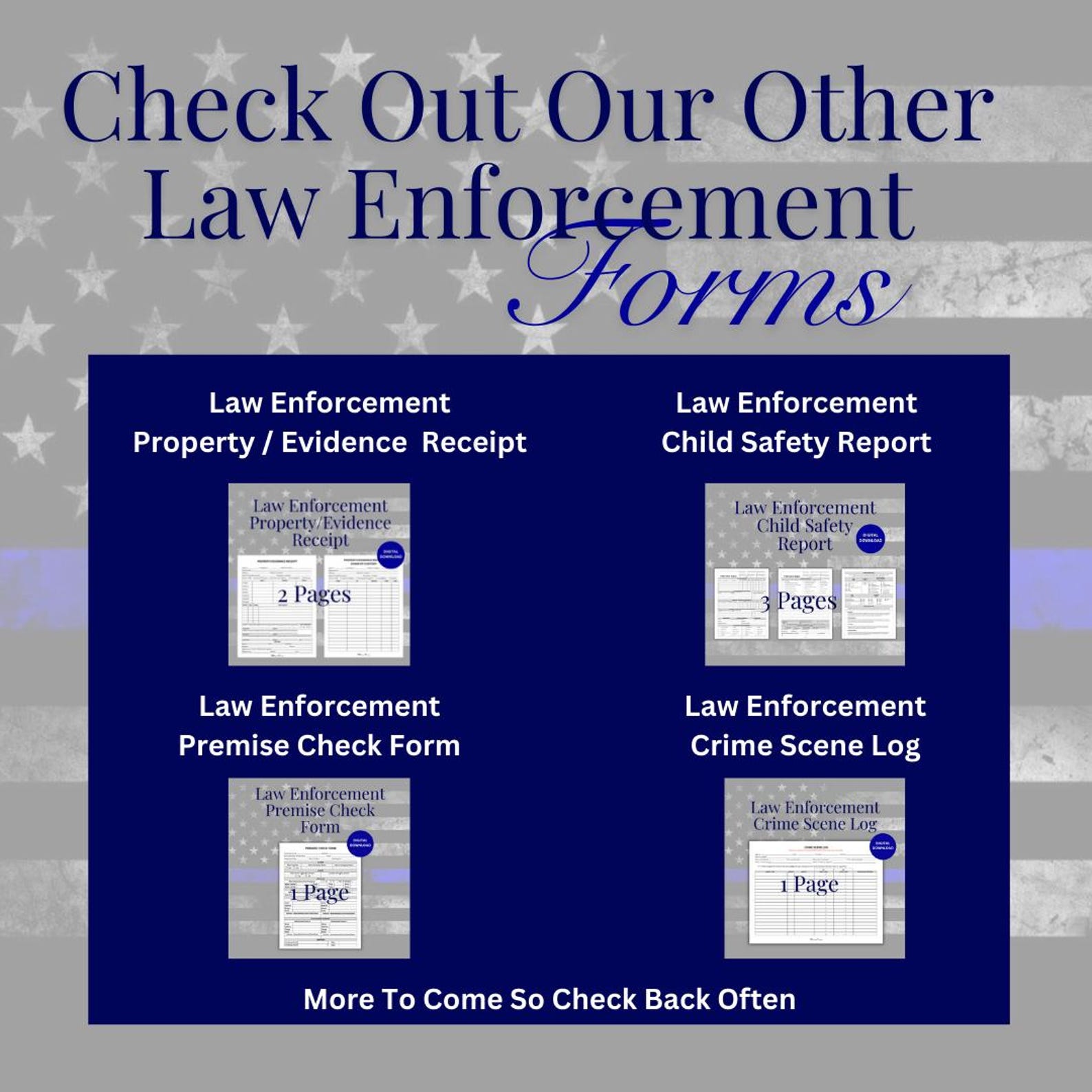 Law Enforcement Death Scene Checklist, Digital Download, Printable ...