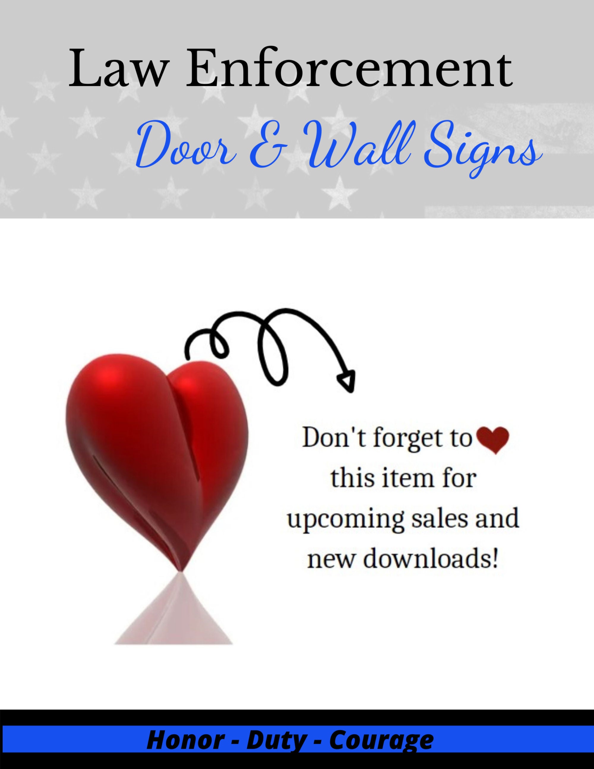 Law Enforcement Door & Wall Sign Bundle, Door Notice, Wall Notice, PDF ...