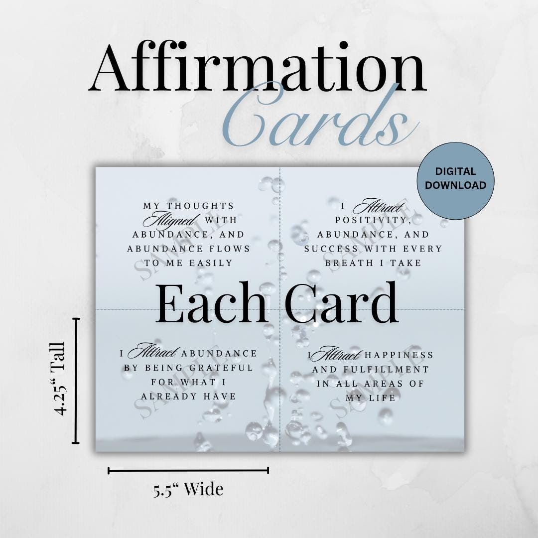 Affirmation Cards, Motivational Cards, Positivity Cards, Inspirational ...