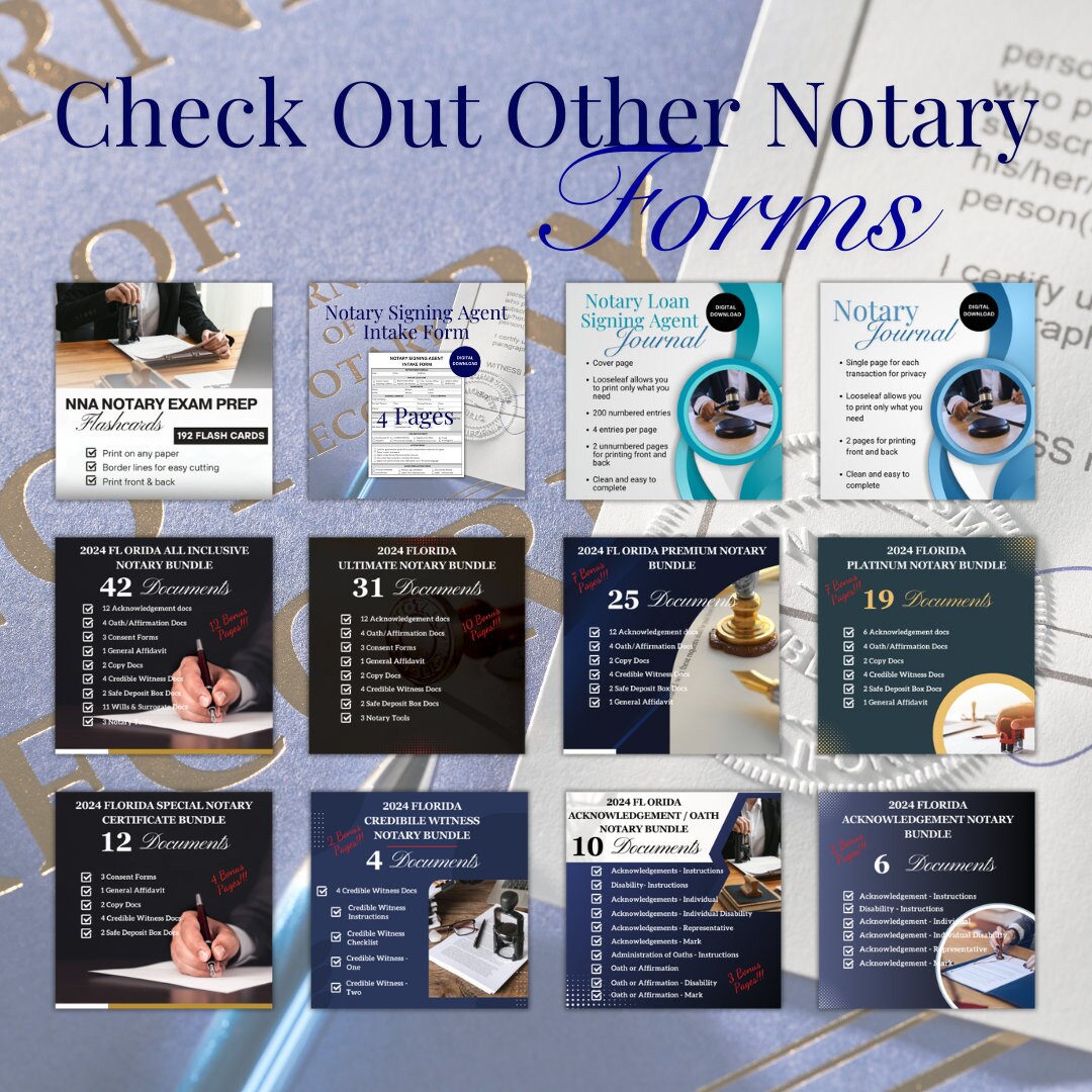 Notary Signing Agent Loan Document Descriptions, Loan Signing Agent ...