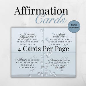 Affirmation Cards, Motivational Cards, Positivity Cards, Inspirational ...