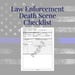 Law Enforcement Death Scene Checklist, Digital Download, Printable ...