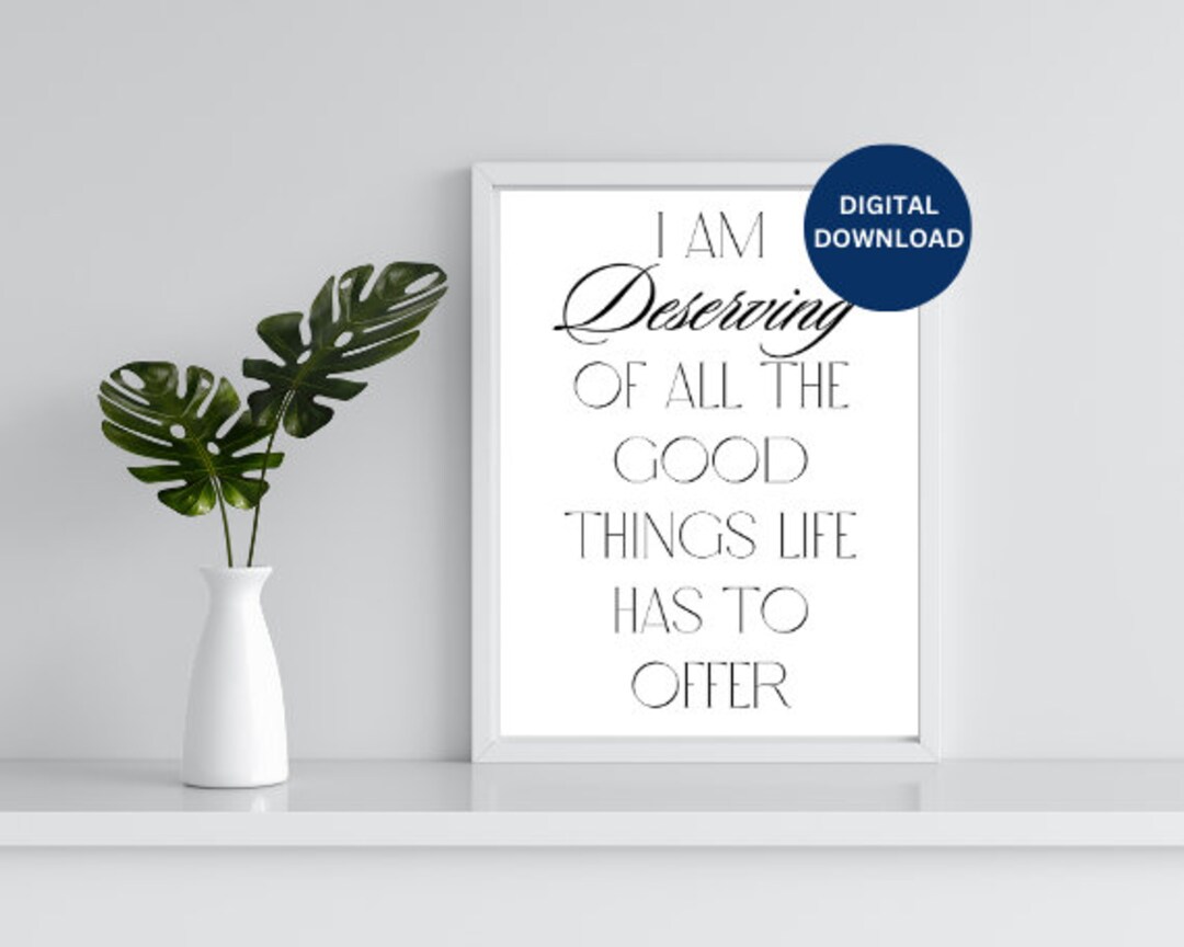 Affirmations Wall Decor, Home Decor, Daily Affirmations, Positive ...