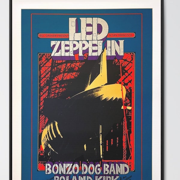 Led Zeppelin Concert Poster - Etsy