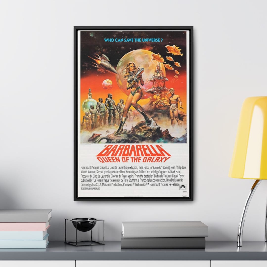 Barbarella Vintage Jane Fonda Movie Poster, Film Lover Wall Art ...