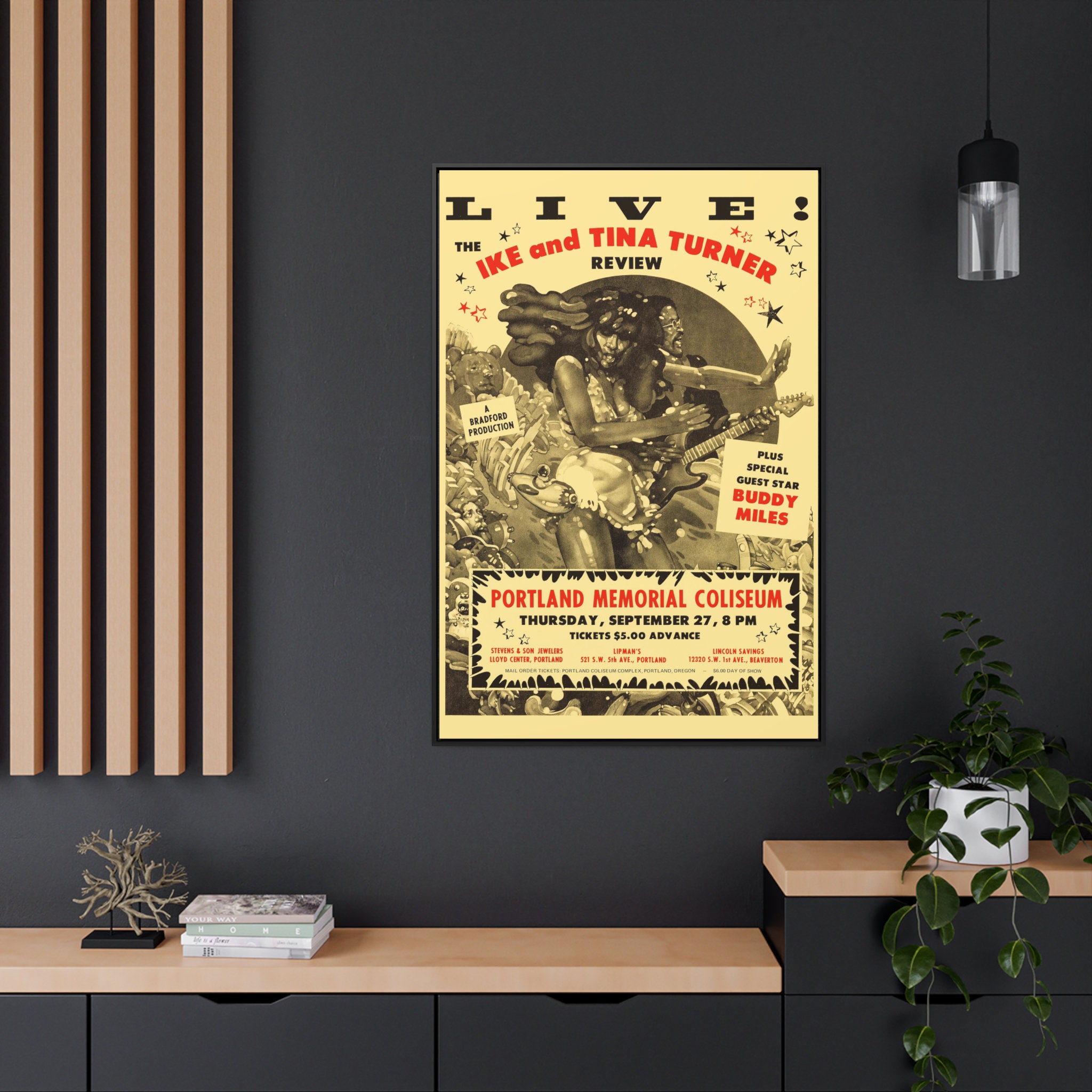 Ike and Tina Turner Review Concert Poster sold by Beru Whitesun Lars ...