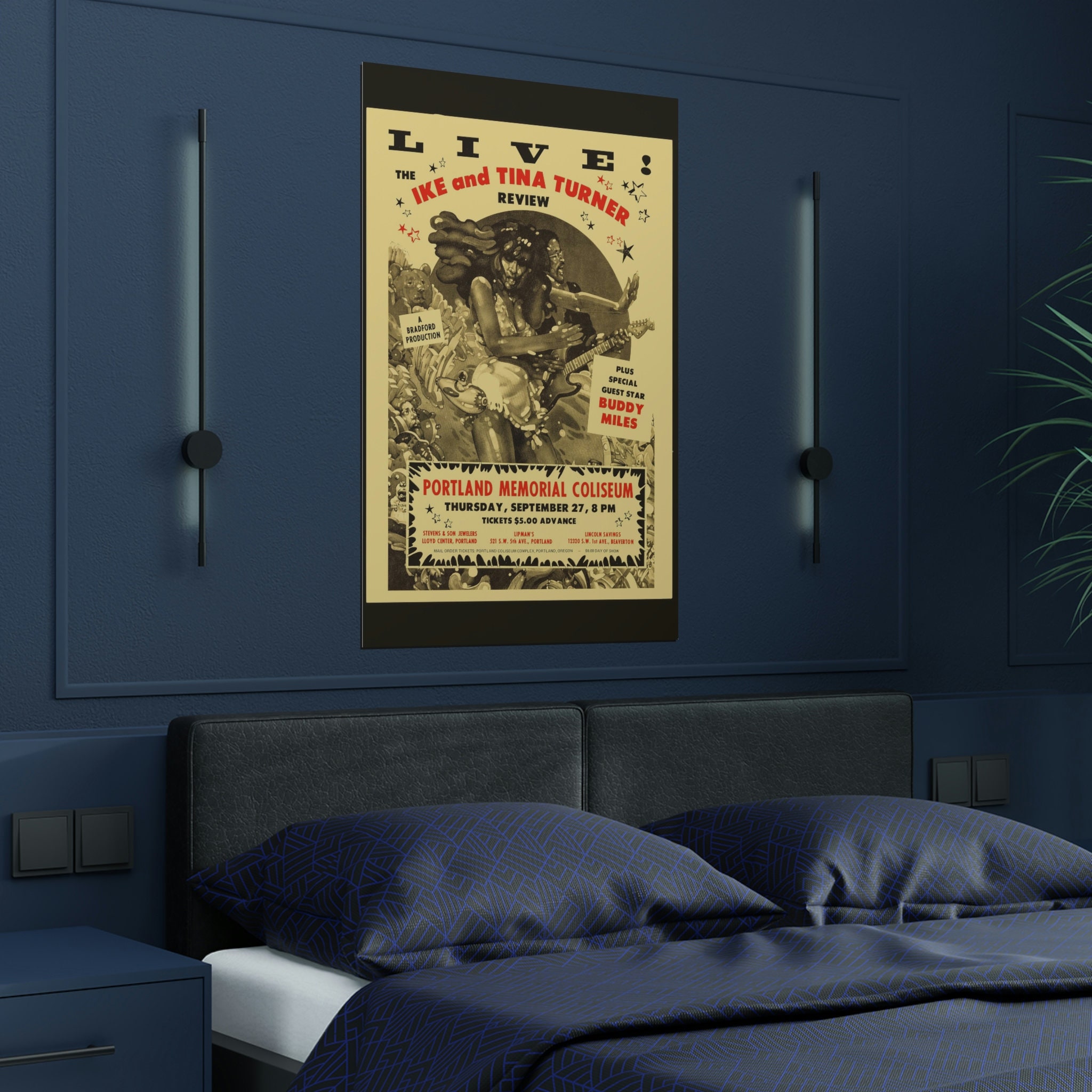Ike and Tina Turner Review Concert Poster sold by Beru Whitesun Lars ...