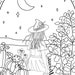 Witch of the Woods - Printable Coloring Page - Fall Autumn Witchy - Etsy