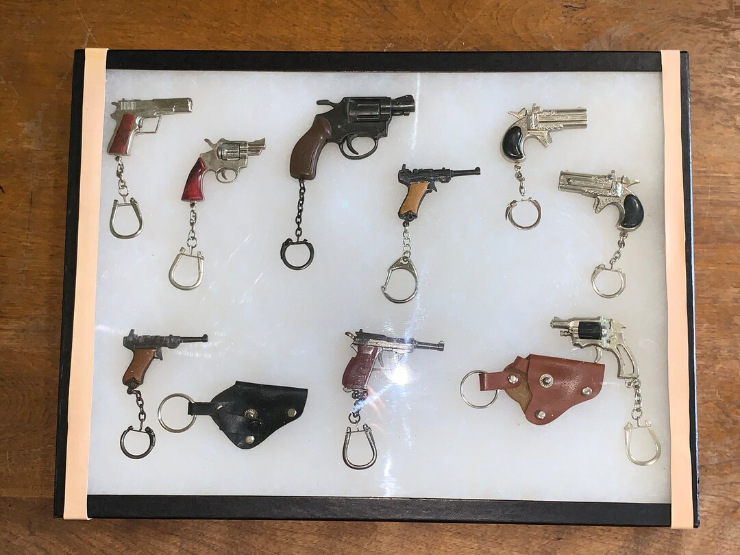 Vintage 1950’s-1980’s-collection of NINE Cap Gun Key Chains in Shadow ...