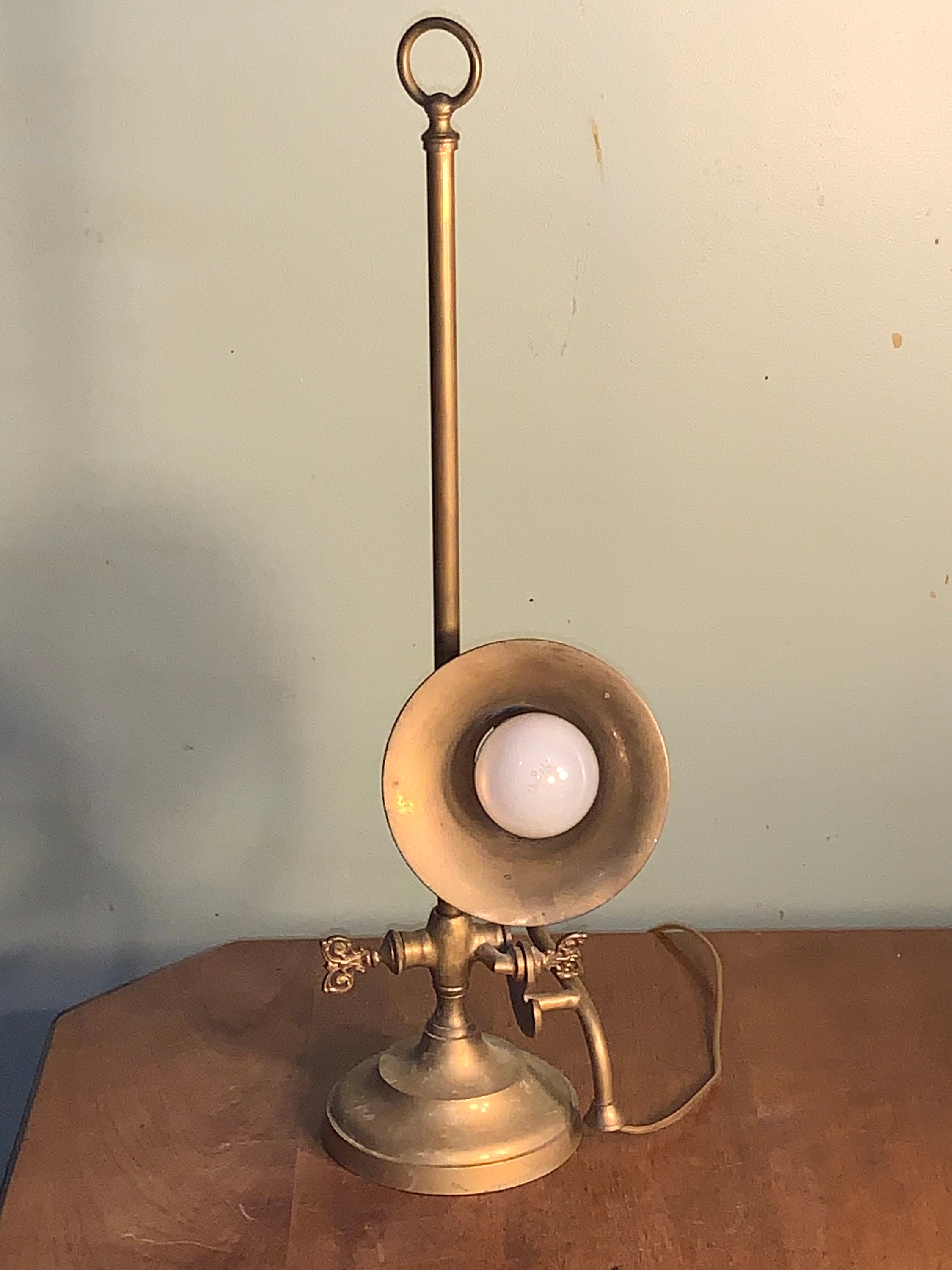 Rare ULI Vintage & Unique ALL Original Solid Brass Adjustable Lamp for ...