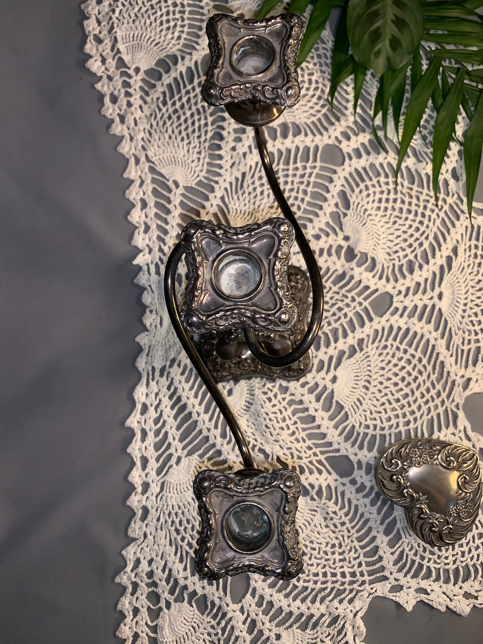 Vintage 1940’s Canadian Made Silver Plated 3 Branch Candelabra by ...