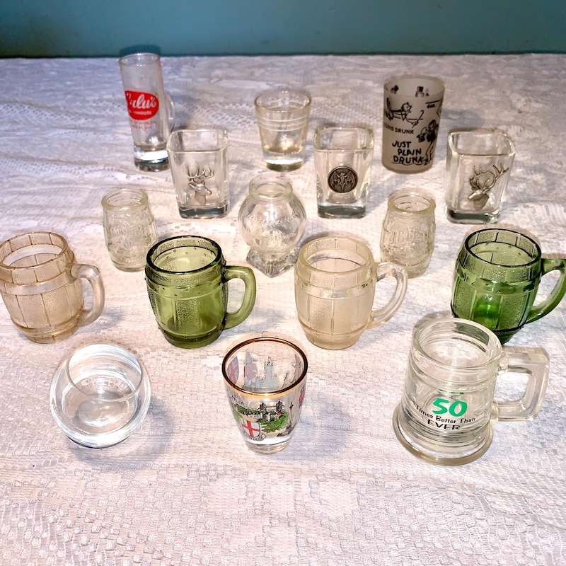Antique Shot Glasses - Etsy