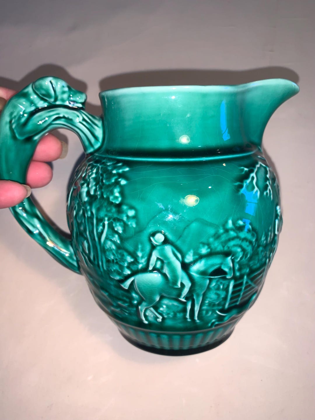 Vintage 1930s England Wedgwood "d'ye Ken John Peel" Green Ceramic ...